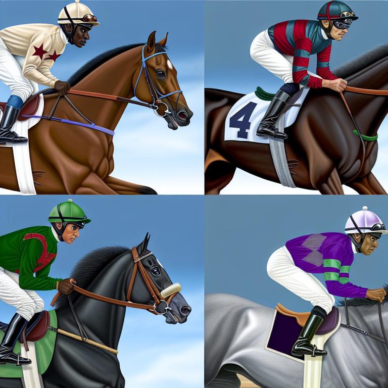 Famous jockeys in horse racing history.